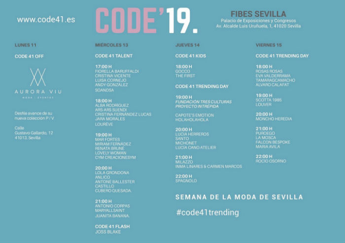 Bases del sorteo de dos entradas para los desfiles de Code 41 - Bulevar Sur