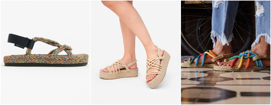 Las sandalias de cuerdas, las preferidas del verano 2020 - Bulevar Sur