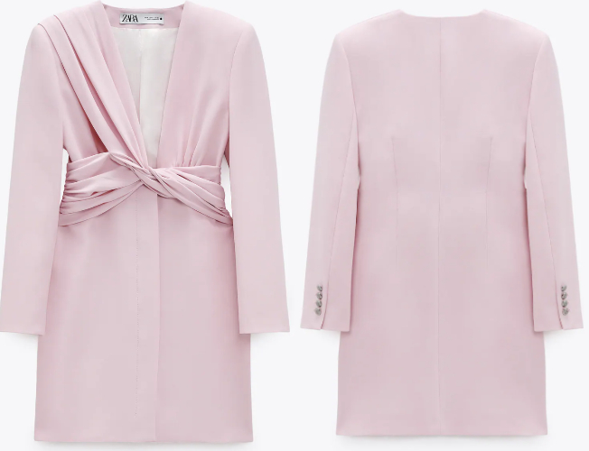 El nuevo vestido más buscado de Zara: corto, rosa y con escote nudo