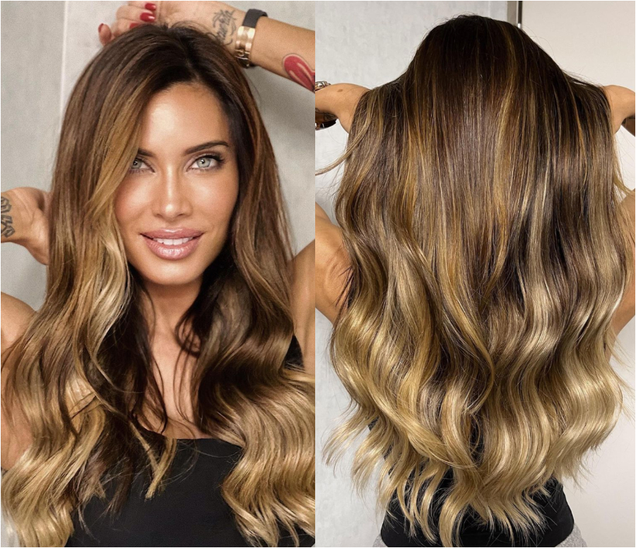 Así son las mechas «dark vainilla», las elegidas por Pilar Rubio para ...