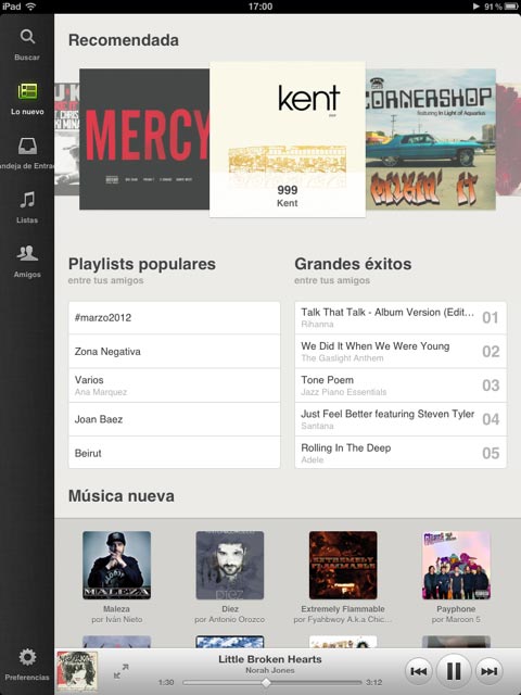 Spotify presenta al fin su aplicación nativa para iPad | Mobility