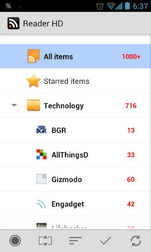 Reader HD, un lector de noticias optimizado para Ice Cream Sandwich ...